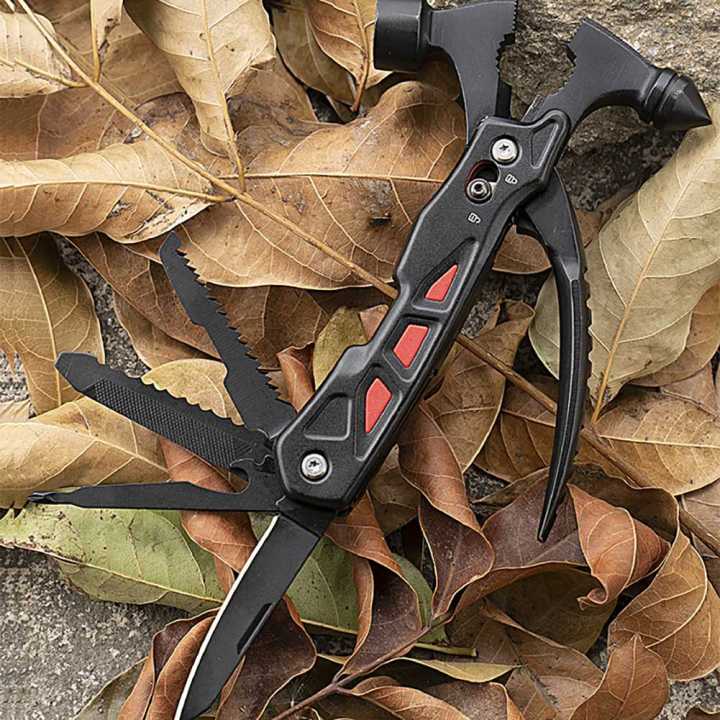 Palu Multifungsi Tang Obeng Portable EDC Multitools 11 in 1 | Lazada ...