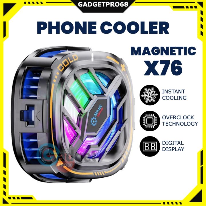 【MSIA STOK】Magnetic Phone Cooler X76 Heat Sink Ice Cooling Radiator ...