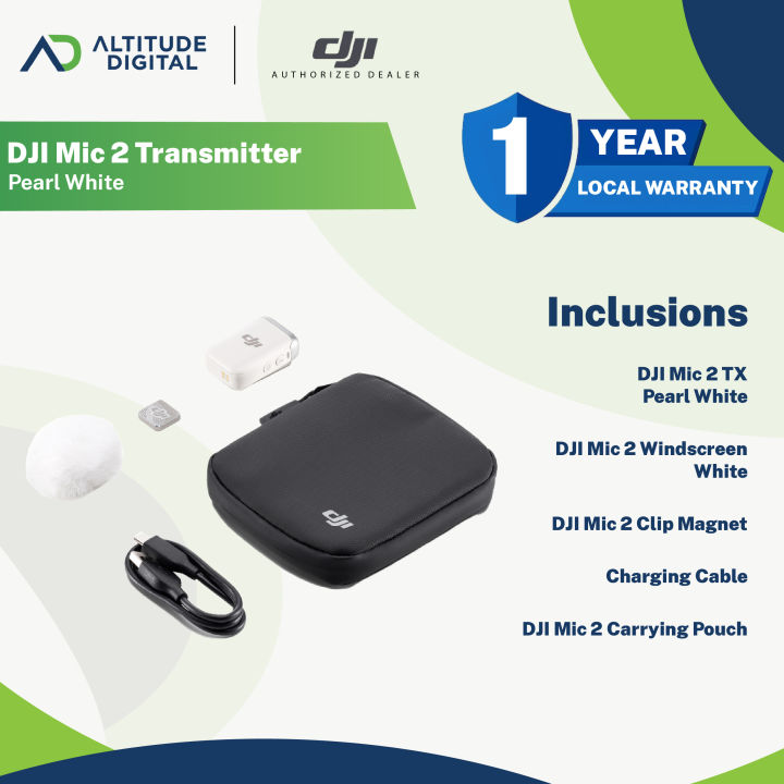 DJI Mic 2 Transmitter (Pearl White) | Lazada PH