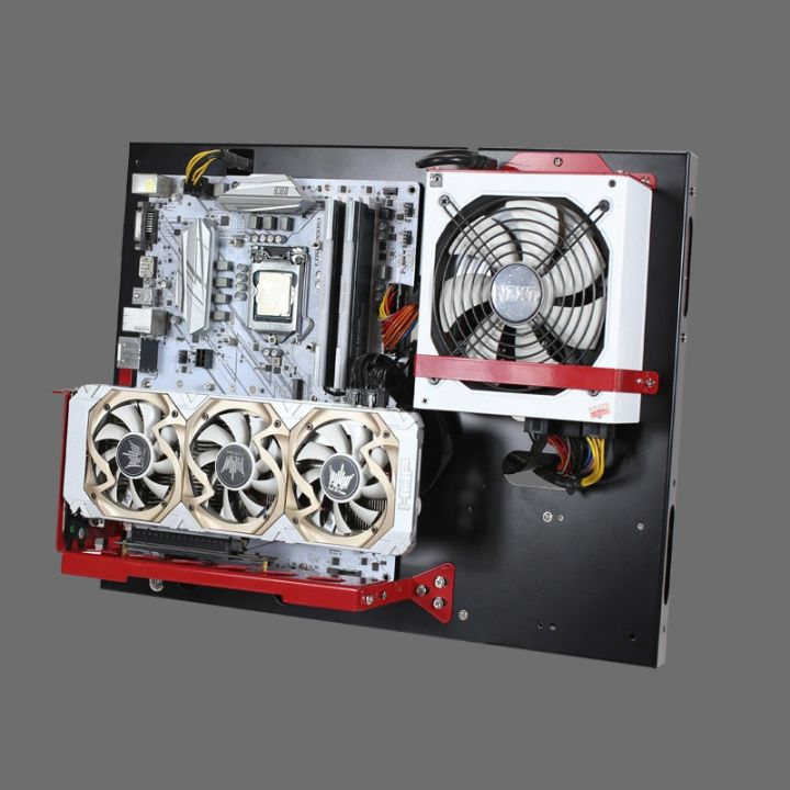Wall Mounted PC Chassis Open Horizontal Computer Chassis ATX MATX ...