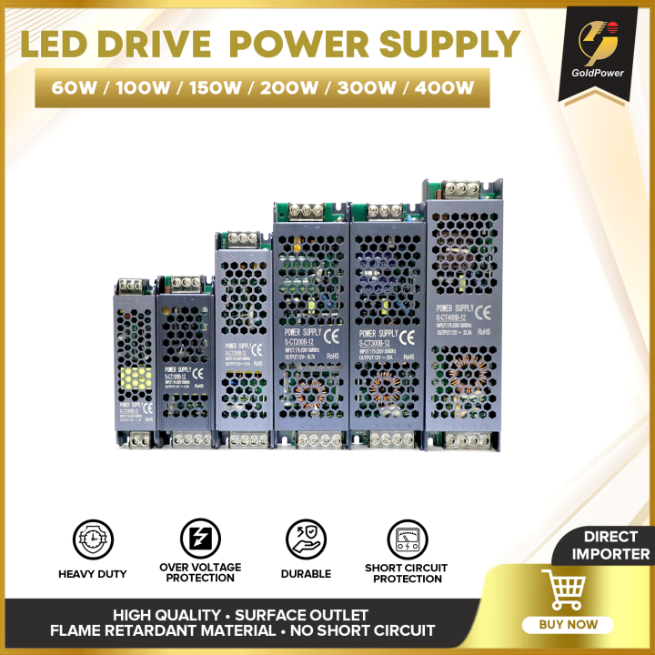 Goldpower Electronics High quality LED Power Supply DC12V Ultra-Thin ...