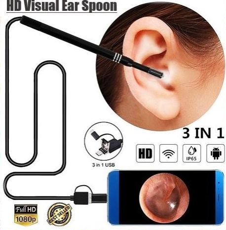 🔥Smart Visual Ear Cleaner Ear Stick Endoscope Earpick Camera Otoscope ...