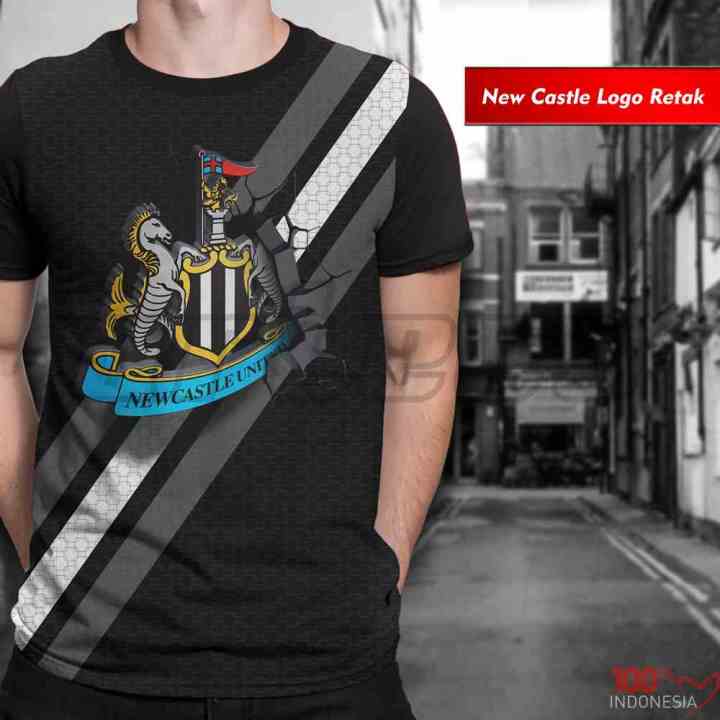 Atasan Baju Kaos Jersey pria/Wanita/Anak Olahraga Sepakbola New Castlle ...