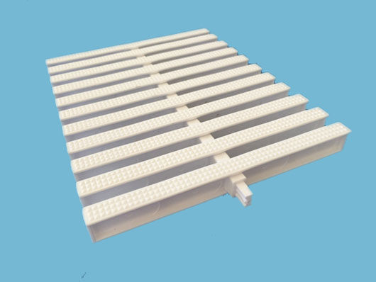 White PP material I-shaped grille Swimming pool Grating Anti-Slip Drain ...