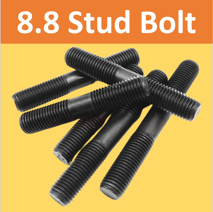 Twin Industrial 8.8 Stud Bolt High Strength Double End Stud Dual Head ...