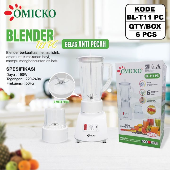 MS Blender Omicko 2in1 BL-T11 PC Blender Portable | Lazada Indonesia