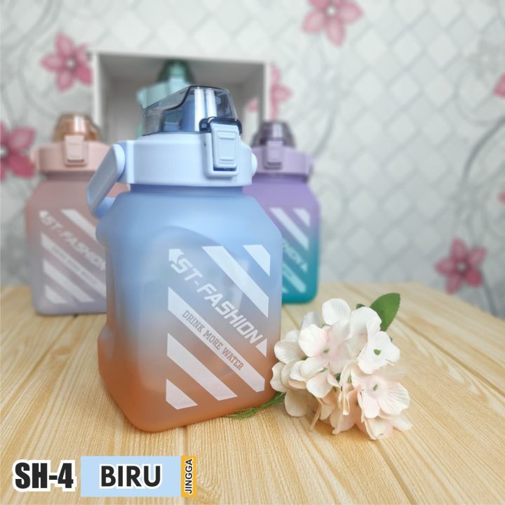 Botol Gemoy Kotak Bulat Gradasi Viral 1300ml | Lazada Indonesia