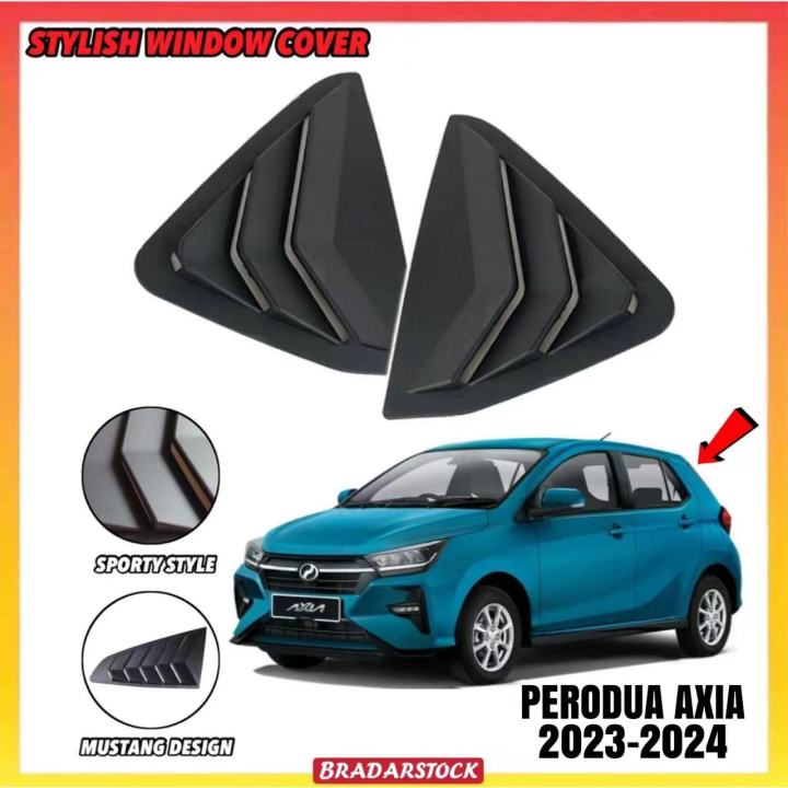 Perodua Axia (2023-2024) Mustang Style Window Cover Sporty Axia Window ...
