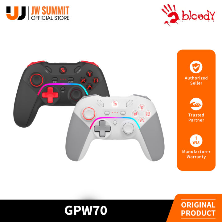 A4Tech Bloody GPW70 Sports Black/White Multi-Platform Wireless and USB ...