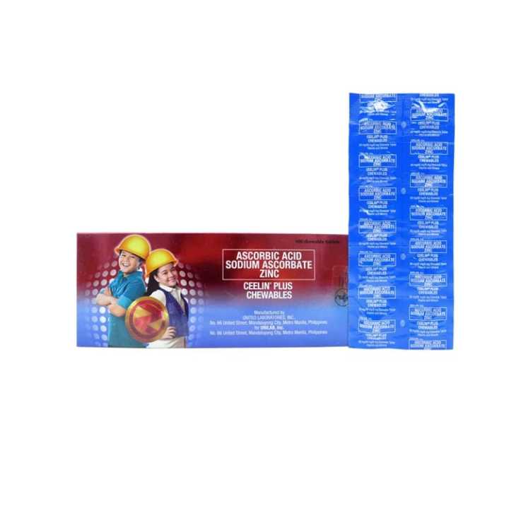 Ceelin Plus Chewables Ascorbic Acid with Zinc 20mg - 20 Tablets | Lazada PH