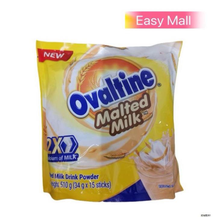 TEH TARIK Ovaltine Milk Malt White 510g (15's x 34g) exp 2025 | Lazada