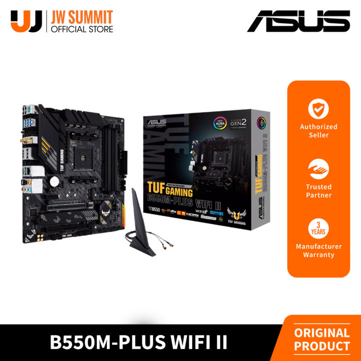 Asus TUF B550M-PLUS WIFI II AMD B550 Ryzen 5000 Series Micro-ATX Gaming ...