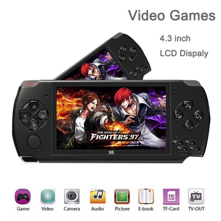 Game Boy X6 PSP 8GB 4.3 ''10000 games built-in portable PSP handheld video game console player ...
