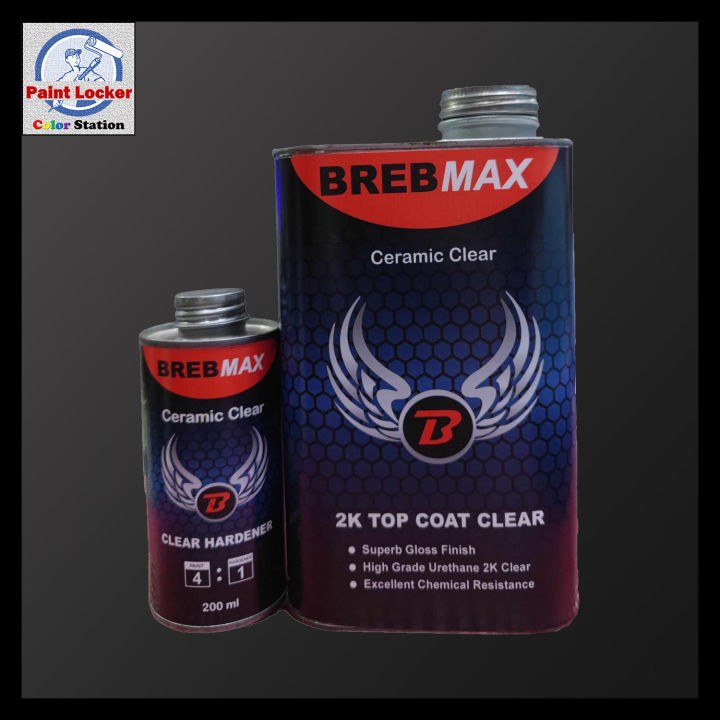 BREBMAX Ceramic Clear Urethane Topcoat with hardener - 1 Liter | Lazada PH