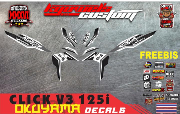 HONDA CLICK V3 OKUYAMA JAPAN DECALS | Lazada PH