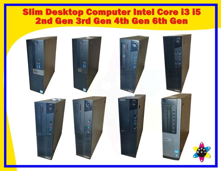 Desktop Computer Slim type (Branded) Intel Core i3 i5 2nd Gen 3rd Gen ...