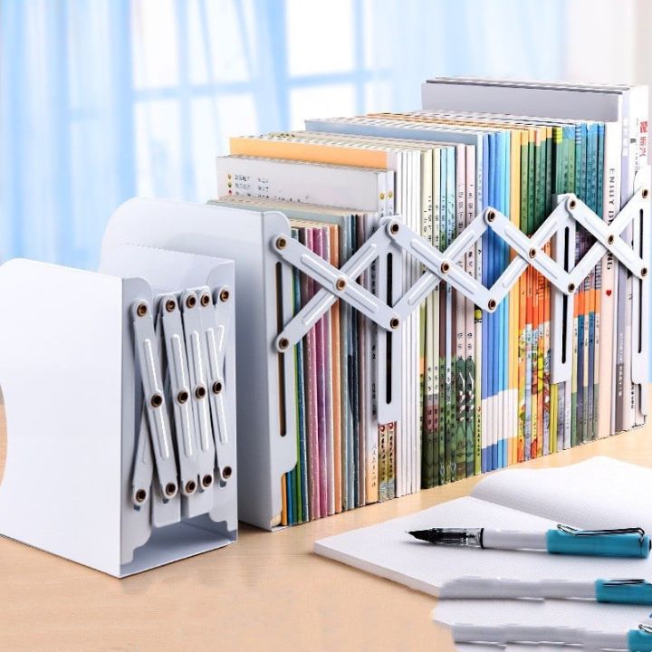 Adjustable Bookend Book Holder Retractable Book Stand Multi ...