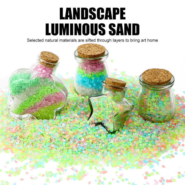 Luminous sand particles luminous aquarium sand decoration 3-5mm gravel ...