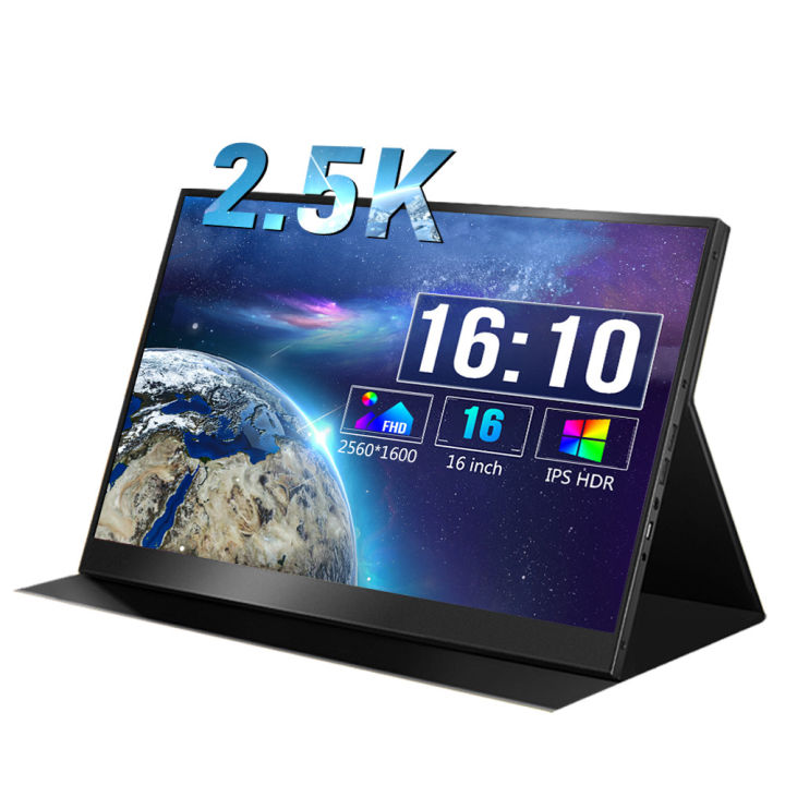16 Inch 2.5K 144Hz Gaming Portable Monitor Touch LCD USB C HDMI Gamer ...