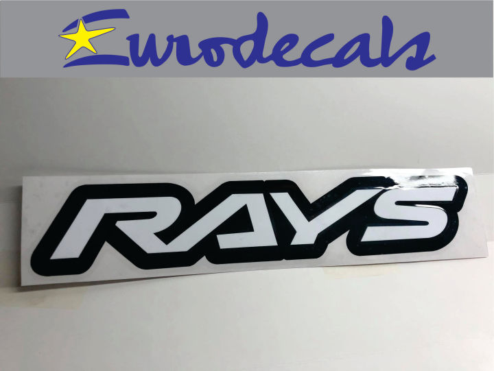 Black RAYS sticker TE37 Rays Cut out Vinyl sticker | Lazada PH