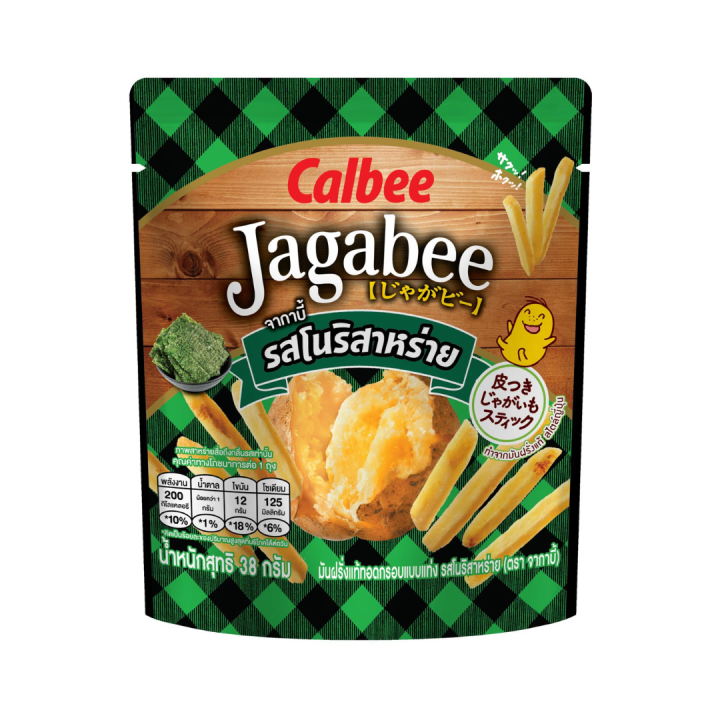 Calbee Jagabee จากาบี้ รสโนริสาหร่าย มันฝรั่งแท้ทอดกรอบแบบแท่ง รสโนริสาหร่าย | Lazada.co.th