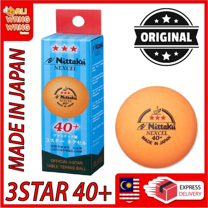 Nittaku Nexcel 3-Star 40+ Table Tennis Balls (ORIGINAL) | Lazada