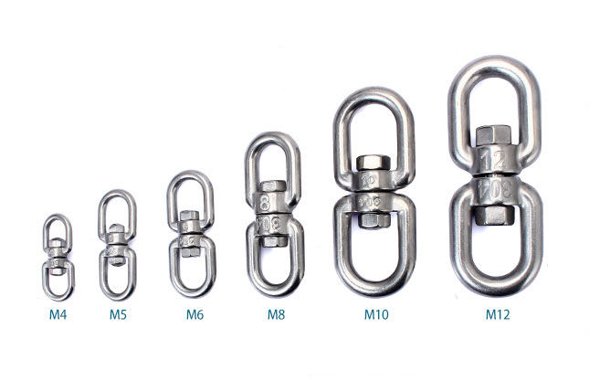TYT Machinery 6mm-18mm Stainless Steel Double Ended-Swivel Eye Swivel ...