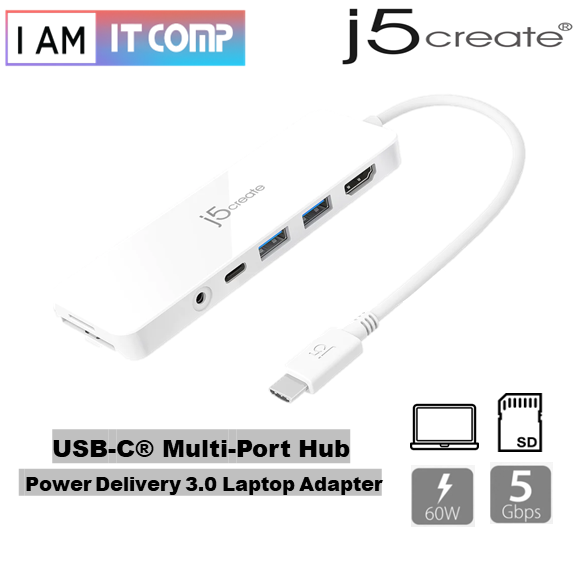 Product Details Of j5Create JCD373 USB-C Multi-Port Hub With Power ...