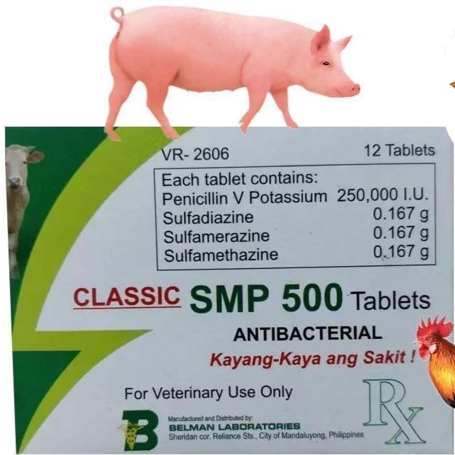 Viddavet SMP 500 Anti bac terial (12 tablets x 1 Box) sold per box ...