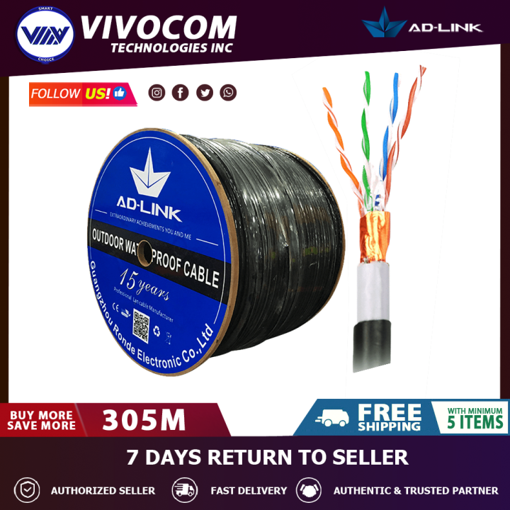 AD-LINK CAT6 Outdoor UTP Cable 305M High Quality | Lazada PH