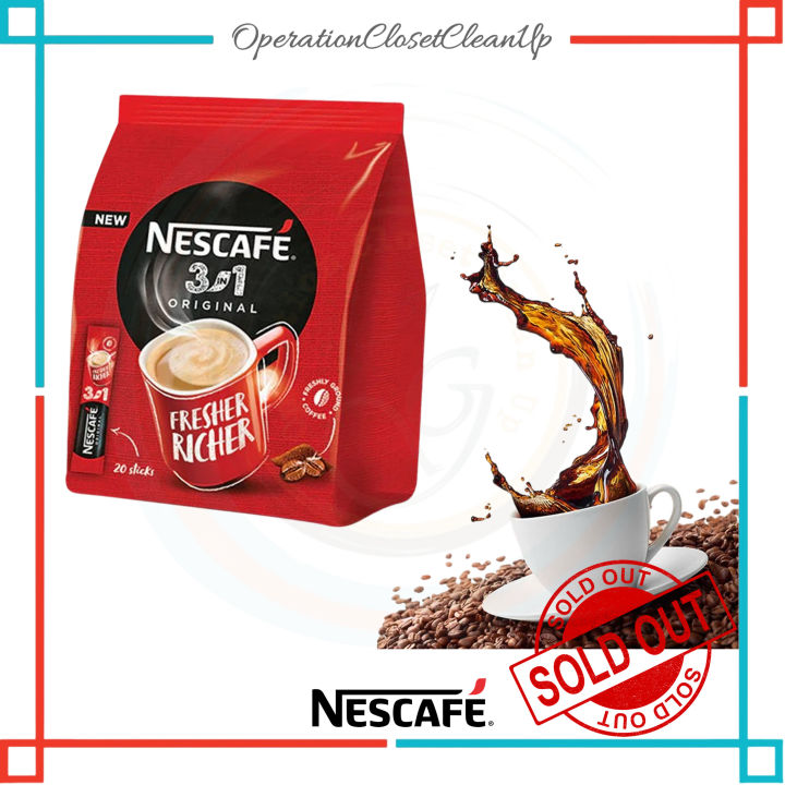 Nescafe 3in1 Coffee Instant, 30+10pcs x 20g | Lazada PH