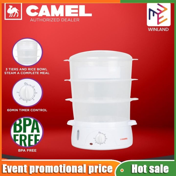 CAMEL by Winland CS-9301 800W 3 Tier Electric Food Steamer | Lazada PH