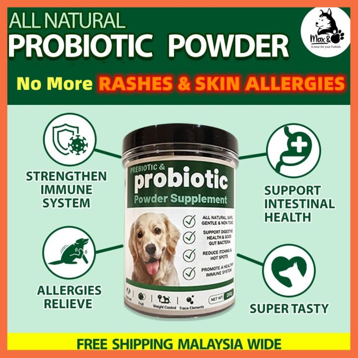 Max & Paw Probiotic Prebiotics & Probiotic Pet Supplement Dog ...