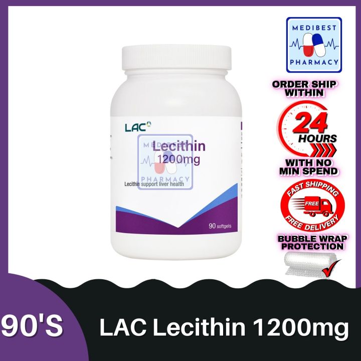 LAC Lecithin (1200mg x 90'S) | Lazada