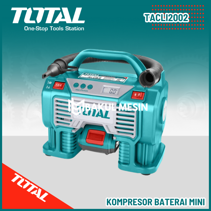 TOTAL TACLI2002 mini Auto Air Compressor kompresor baterai mini ...