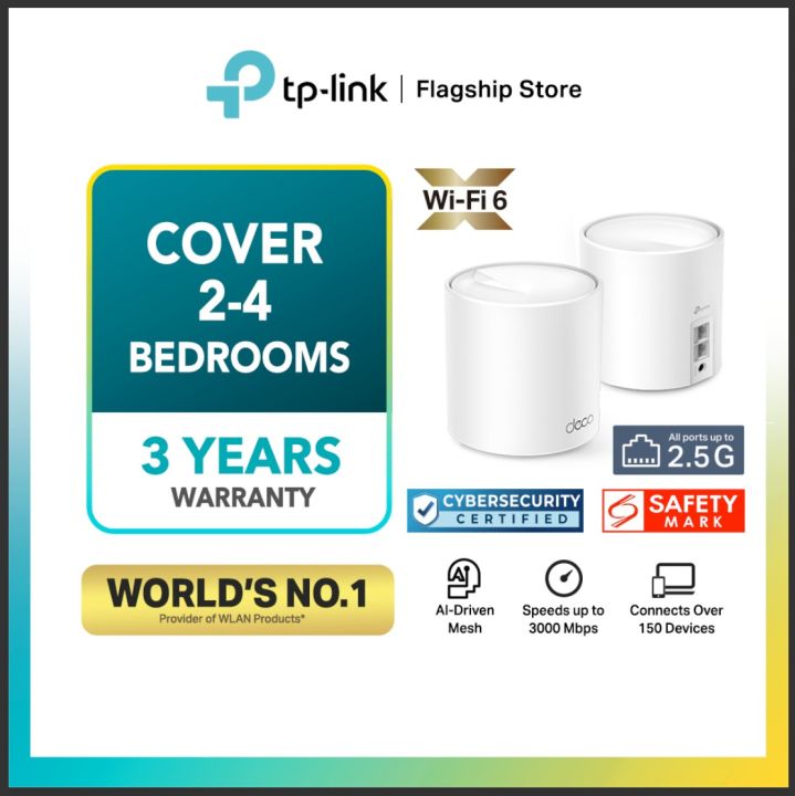 TP-LINK Deco X50 Deco X50 Pro AX3000 Dual Band Gigabit OFDMA MU-MIMO Wi-Fi 6 Mesh Router (Whole ...