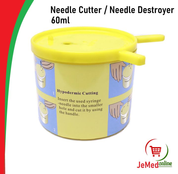 Needle Cutter Needle Destroyer Syringe Cutter - 60ml / Round Shape or ...