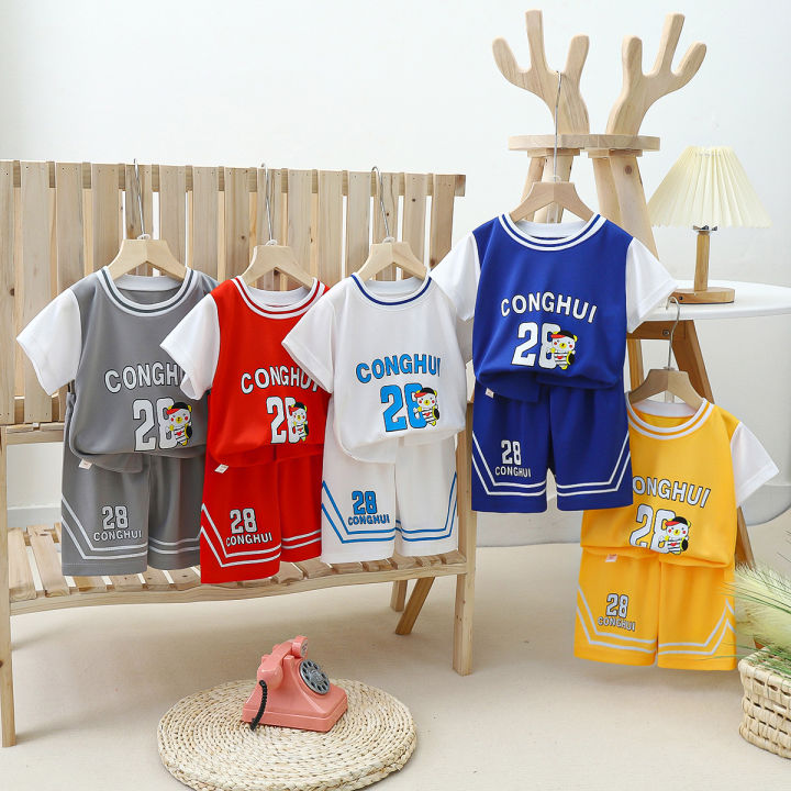 (0-6Y) Boys & Girls Clothing Cute Terno Pajamas Fashion Sando Shorts ...