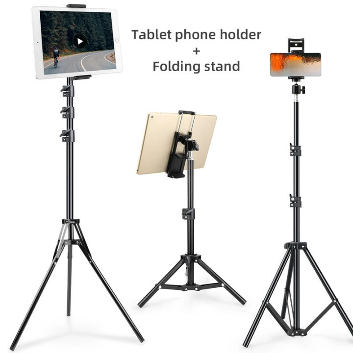 50/150/200cm tripod for tablet and phone aluminum Tripode tablet floor ...
