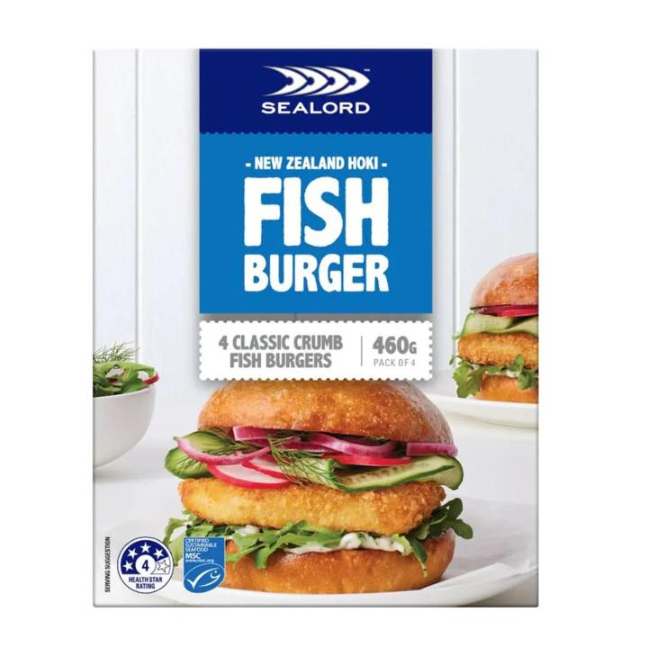 Sealord Classic Crumb Hoki Fish Burgers 4 X 115G - Frozen | Lazada ...
