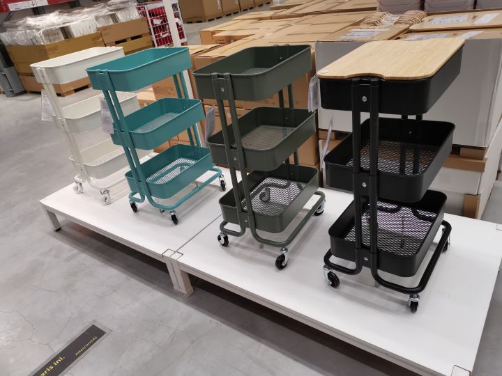IKEA RÅSKOG RASKOG/ RÅSHULT RASHULT Steel Trolley, Troli, Space Saving ...