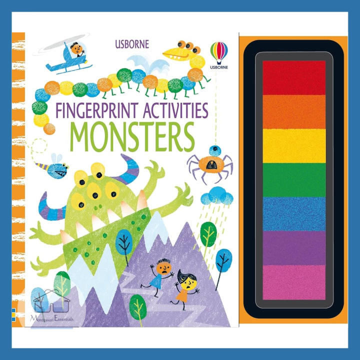(Monsters) Usborne Fingerprint Series Children Finger Painting Book ...