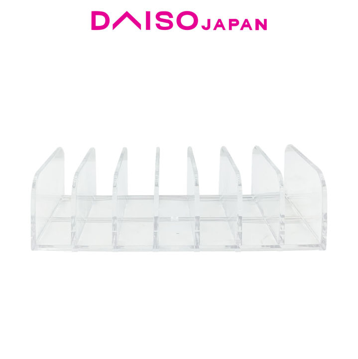 Daiso Clear Storage Divider (7 horizontal compartments) | Lazada PH