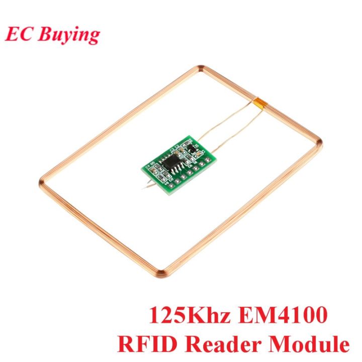 UART 125Khz EM4100 RFID Card RFID Reader Module For Arduino Fingerprint ID Card Module Parking ...