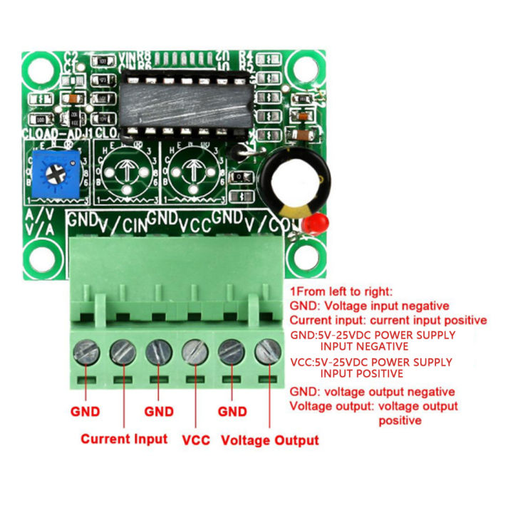 Current to Voltage Module CV-20MA5V 0-20MA to 0-5V C/V Converter ...