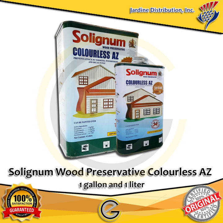 Jardine Solignum Wood Preservative Colourless AZ Clear [ 1 gallon | 1 ...