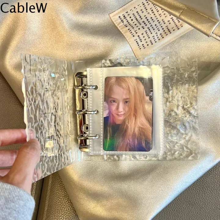 CABLEW Lá rời Album ảnh thần tượng Acrylic Sổ tay Ví đựng thẻ Khối ...