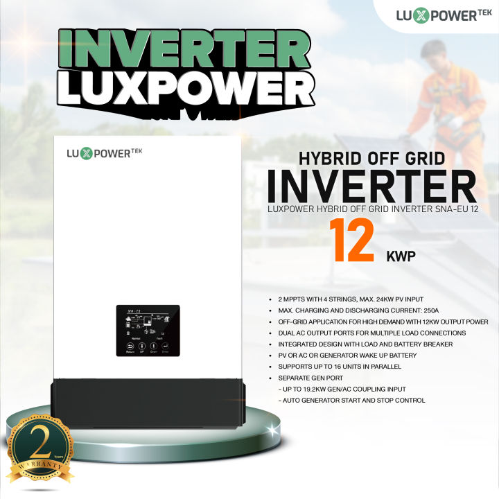 LUXPOWERTEK Hybrid Off Grid Inverter SNA-EU 12K (Single Phase) ส่งฟรี | Lazada.co.th