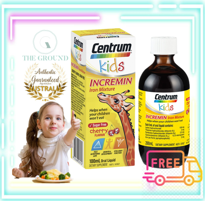 [READY STOCK EXP: 10/2024] Centrum Kids 儿童补铁维生素 Incremin Iron Mixture ...
