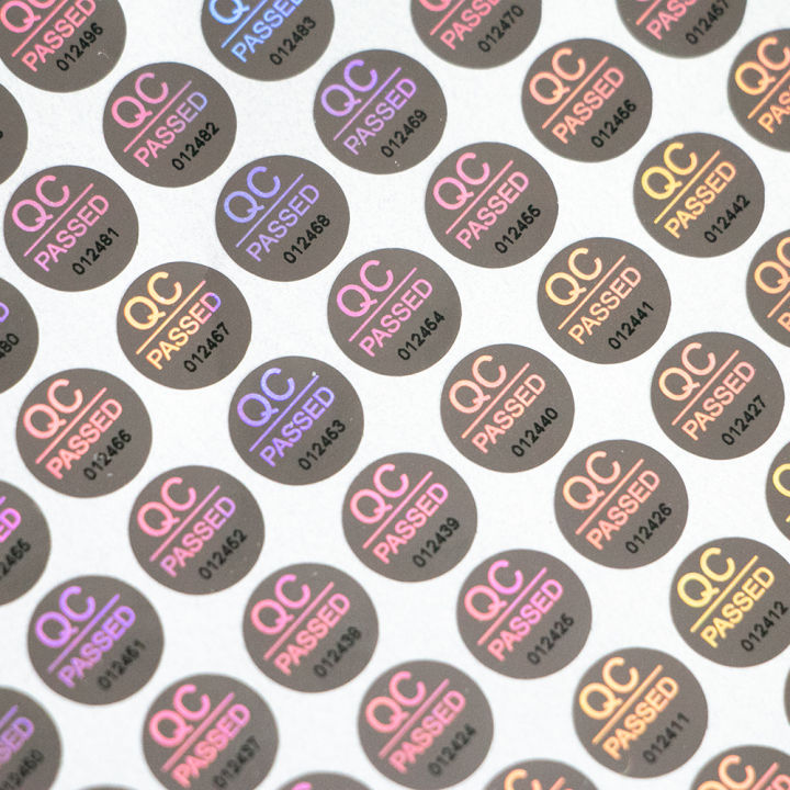 Silver QC Passed Labels Tamper Proof Sticker Warranty Void High ...